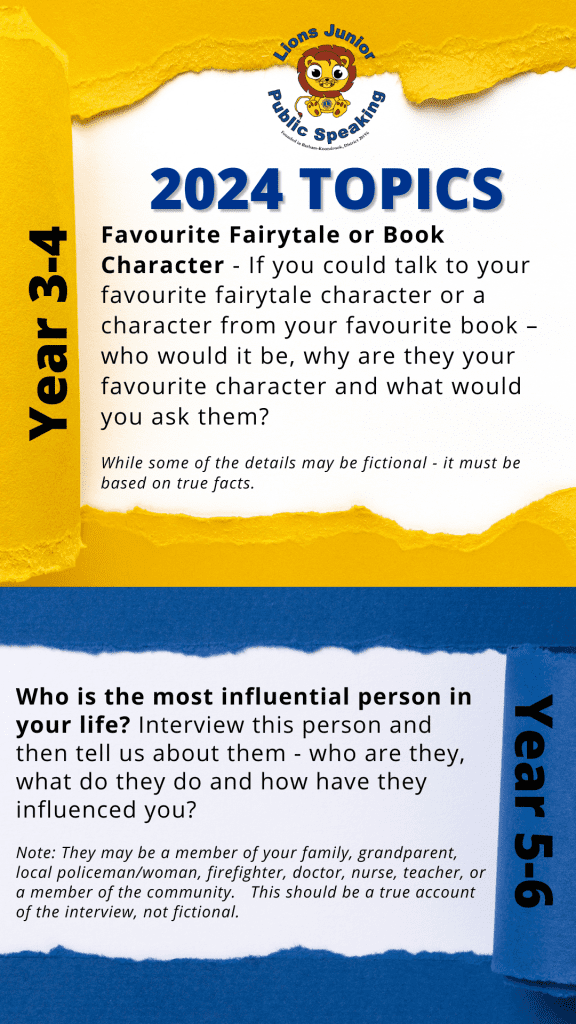 District 201V6 Junior Public Speaking Program - Lions District 201 V6