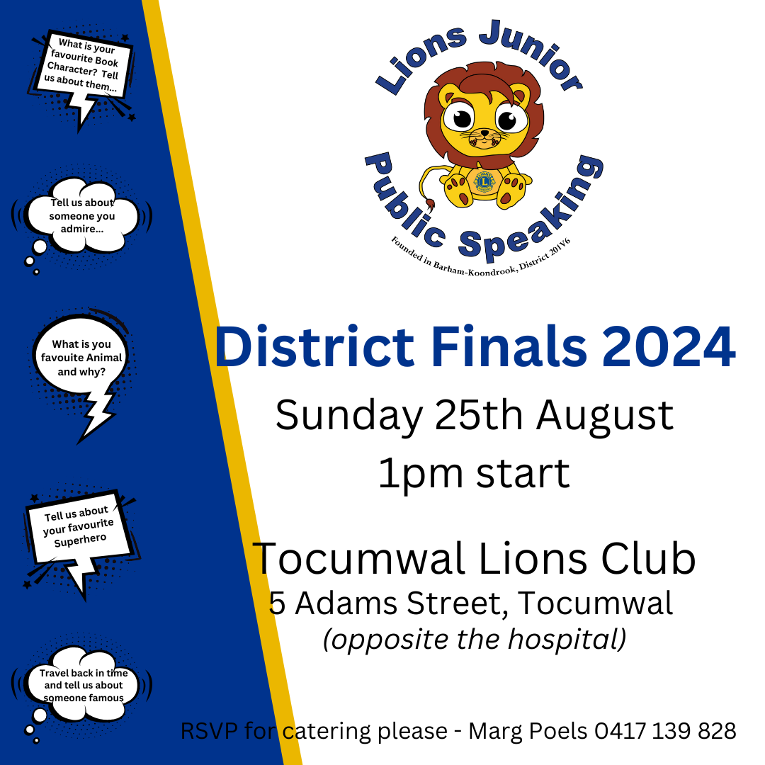 District 201V6 Junior Public Speaking Program - Lions District 201 V6