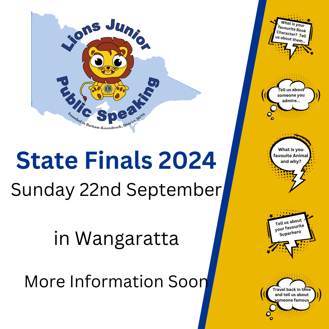 District 201V6 Junior Public Speaking Program - Lions District 201 V6